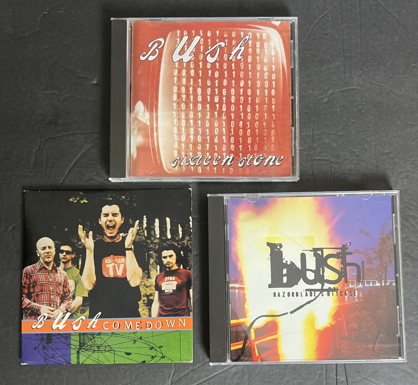 Bush (3) CD Lot - Sixteen Stone, Razorblade Suitcase, Comedown Trauma ...