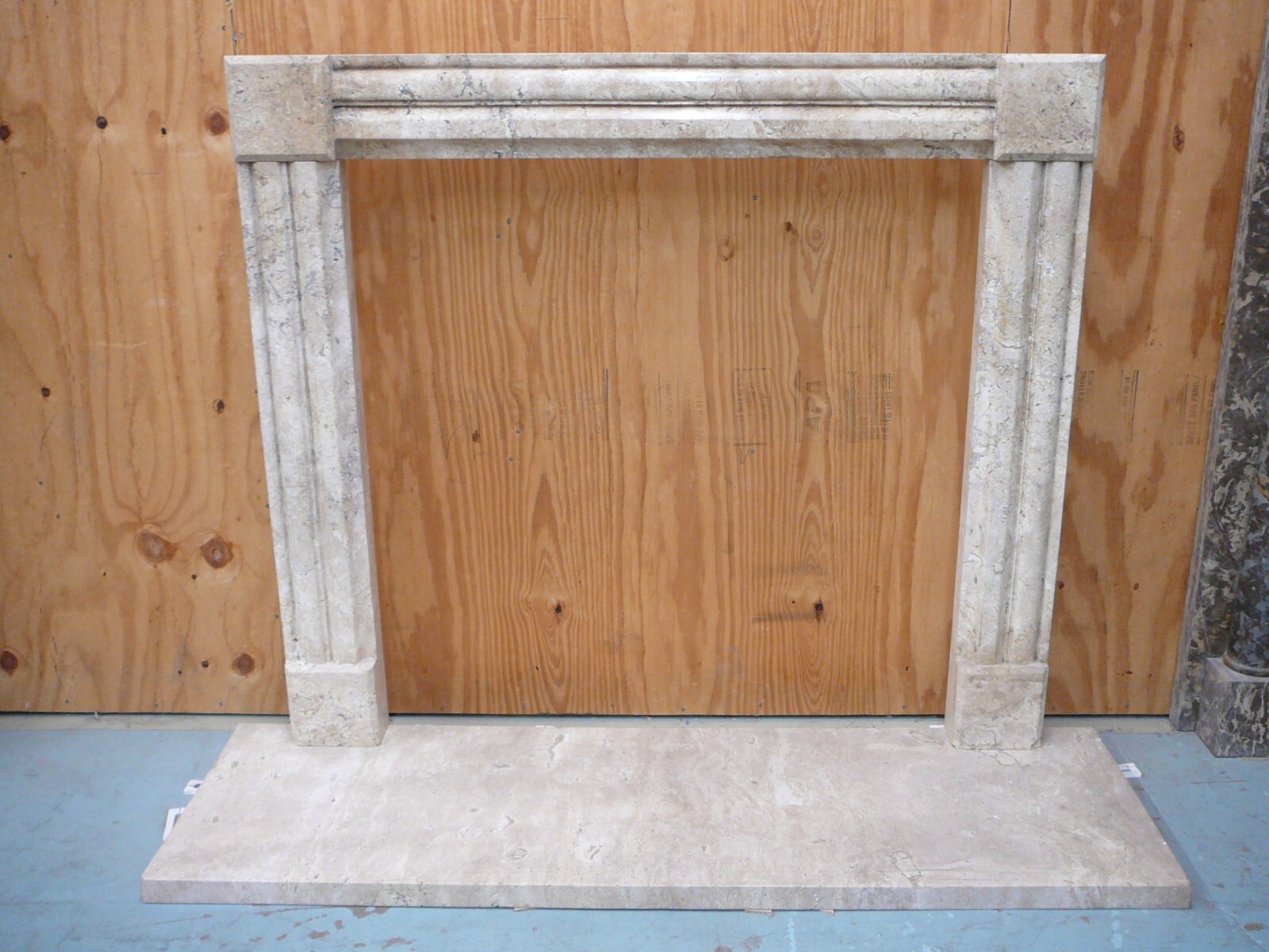 Natural Stone Fireplace Mantle – Marble Bolection Mantel Surround ...