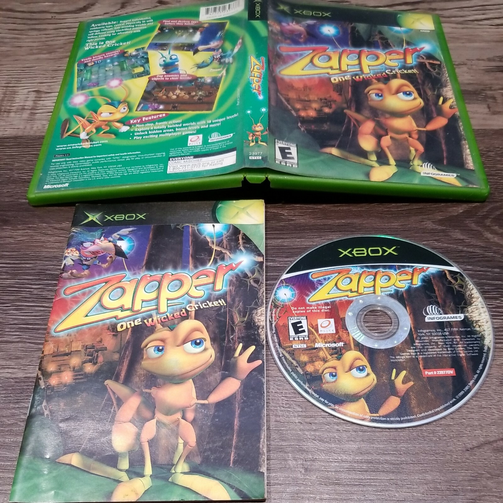 Zapper: One Wicked Cricket (Xbox, 2002) Complete 742725239777| eBay