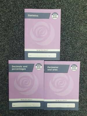 White Rose Maths Year 5 Maths Workbooks Decimals Percentages Area ...