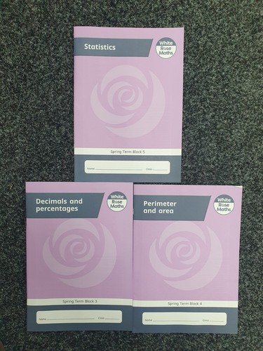White Rose Maths Year 5 Maths Workbooks Decimals Percentages Area ...