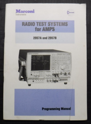Marconi Instruments Radio Test System for AMPS 2957A 2957B | eBay