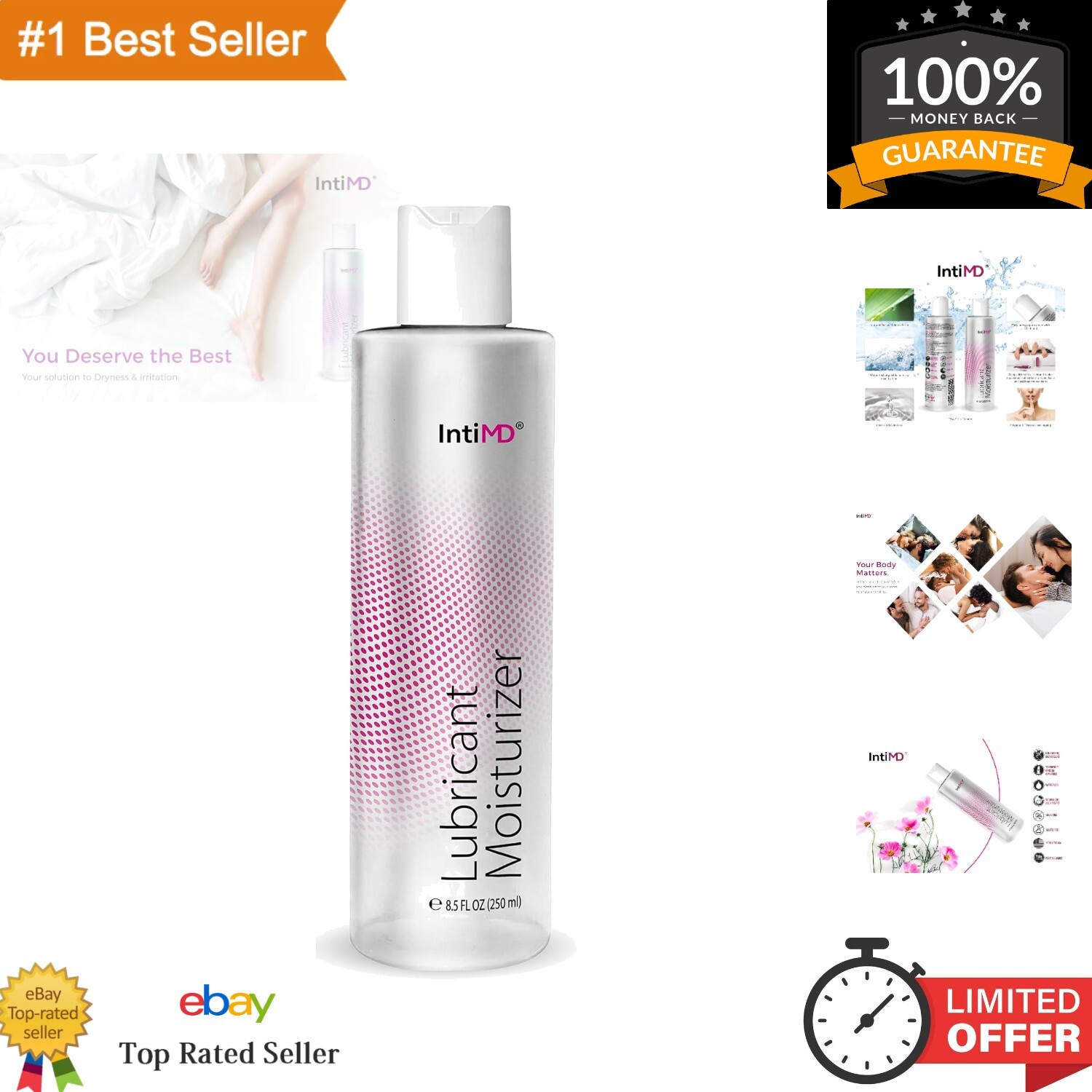 Water Based Lubricant Moisturizer - Sulfate Free, Colorless, Odorless ...