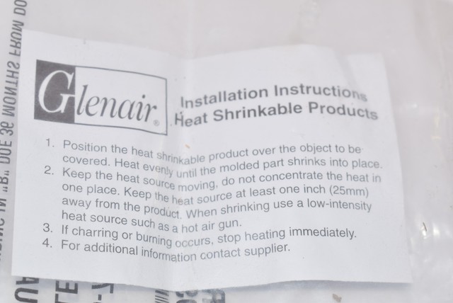 809S060-1 1 Piece - Glenair Heat Shrink Tubing & Sleeving for sale ...