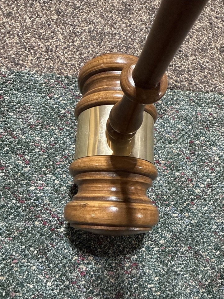Vintage Wooden Gavel Auctioneer Judge Mallet Court Unscrewable | eBay