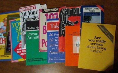11 Vtg Health Medical Pamphlet Booklet LOT Advice 70s 80s 90s Diet ...