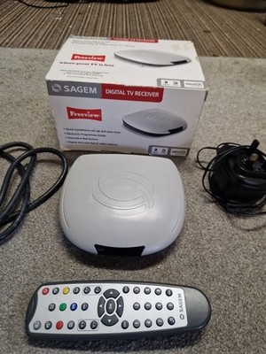 Sagem Digibox - Set Top Box For Freeview TV inc Remote, SCART and Mains ...