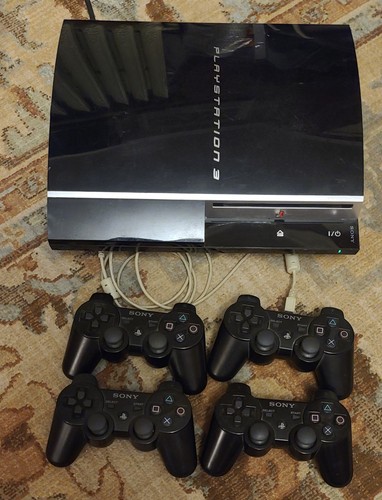 PS3 Fat Model (CECHL01) & 4 Controllers | eBay