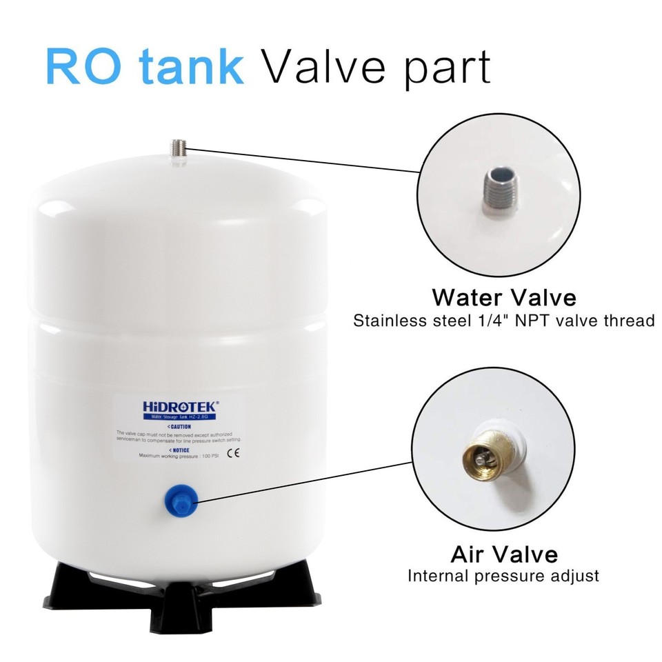 2.8 Gallon RO Water Storage Tank for Reverse Osmosis System NSF ...