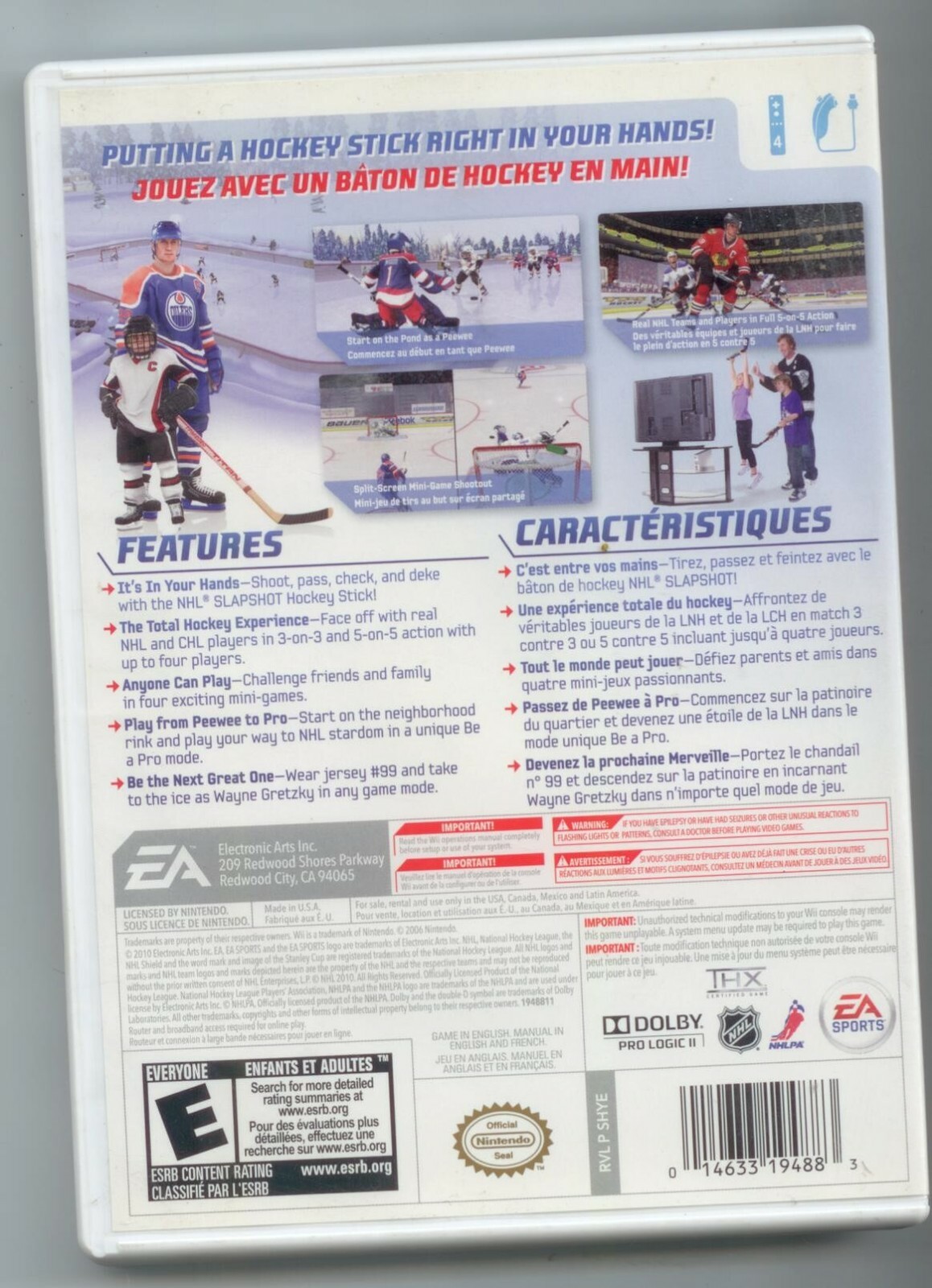 NHL SLAPSHOT NINTENDO WII GAME 14633194883| eBay