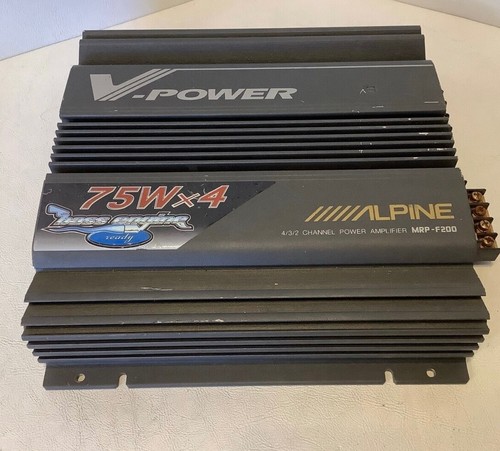Alpine V-Power MRP-F200 4/3/2 Channel Power Amplifier TESTED WORKS | eBay