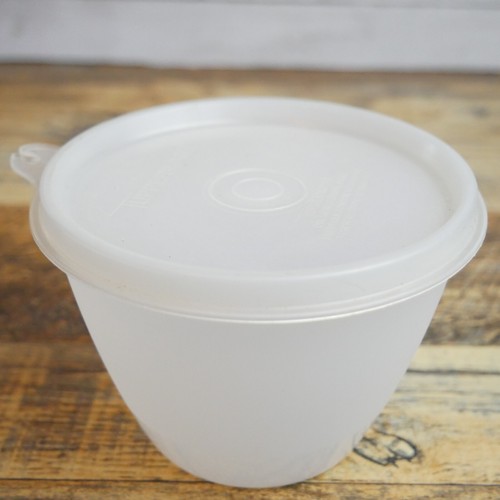 Tupperware Bowl A Clear 148-31 W/ Clear Tupper Seal Lid 215-49 Vintage ...
