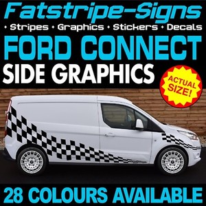 to fit FORD TRANSIT CONNECT GRAPHICS STICKERS STRIPES VAN M SPORT ST ...