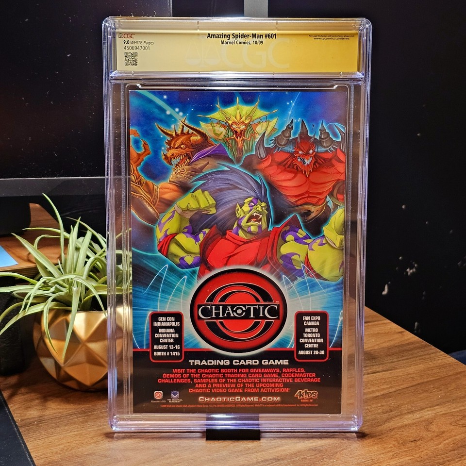 The Amazing Spider-Man #601 (Marvel Oct 2009) Signed J. Scott Campbell ...