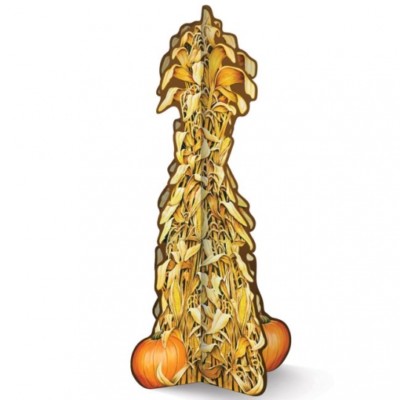 Corn shock Pumpkin 3-D Centerpiece Thanksgiving Autumn Decorations and ...