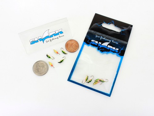 Tungsten Ice Fishing Jigs - Marmooska Winter Jig Heads (Hook# 16, 14 ...