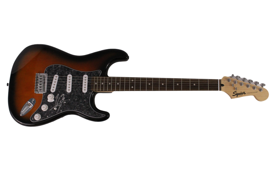 VINCE NEIL SIGNED AUTOGRAPH FULL SIZE FENDER ELECTRIC GUITAR - MOTELY ...