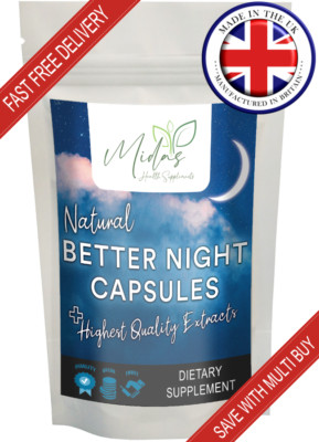 Sleeping capsules. Tablets. Pills. Natural. Powerful UK-Made Sleep Aid ...