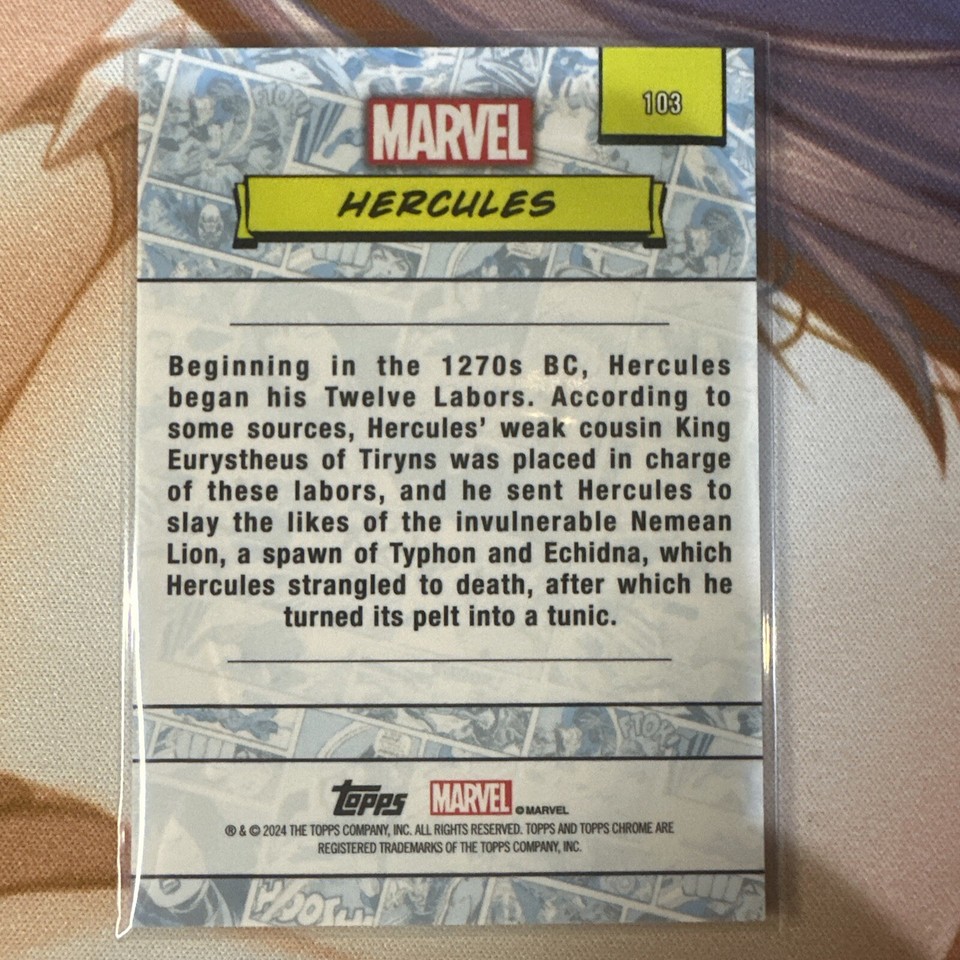 Hercules 2024 Topps Chrome Marvel #103 Base | eBay
