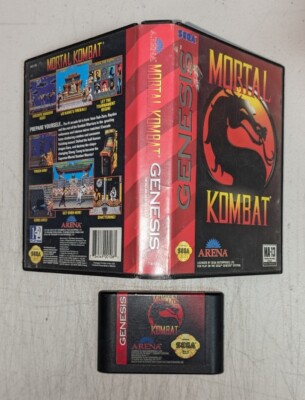 Mortal Kombat (Sega Genesis, 1993) Cart, Box, Box Art SHIPS FAST ...