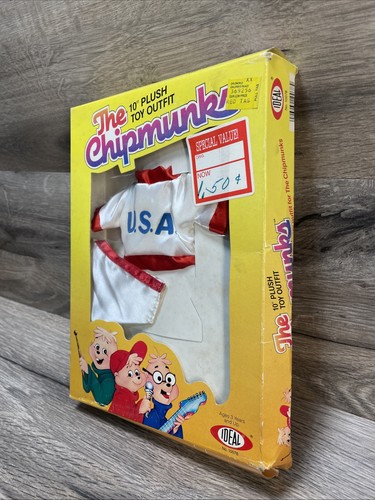 Vintage Ideal Chipmunks Outfit Jogger USA Jogging Suit For 10” Plush ...