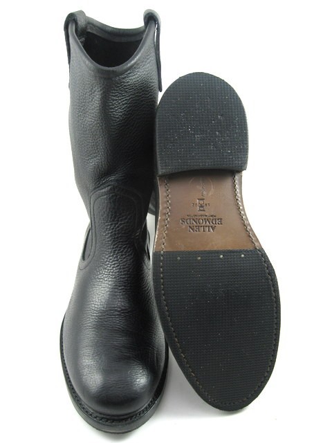 Allen Edmonds "DALLAS" Roper LOW Boots 8.5 D Cheyenne Black Leather ...
