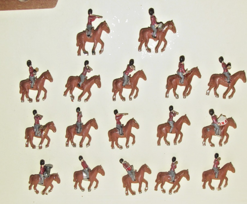 17 pcs Metal ho HORSE MOUNTED CIRCUS PARADE BAND - Model Train Layout ...