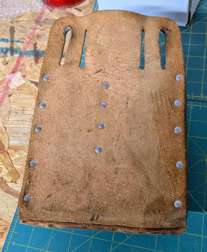 Vintage Klein Tools #5164 8 Pocket Leather Slotted Tool Pouch Lineman ...