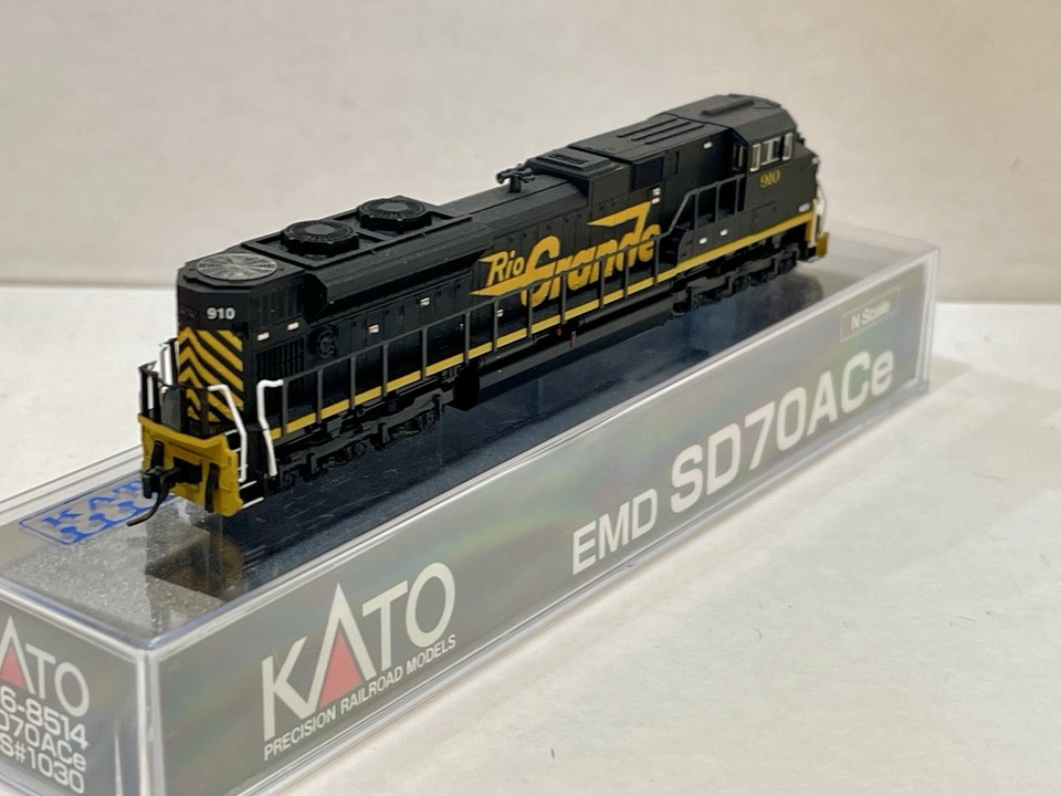 N Scale- Kato Rio Grande EMD SD70ACe Diesel Locomotive (Custom) DC DRGW ...