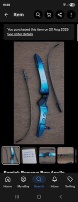 Samick Recurve Bow Agulla Takedown, Samik Universal Limbs 64" 32 lbs ...