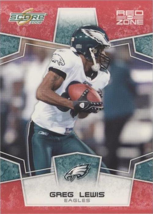 2008 Score - Greg Lewis #245 Red Zone /100 for sale online | eBay