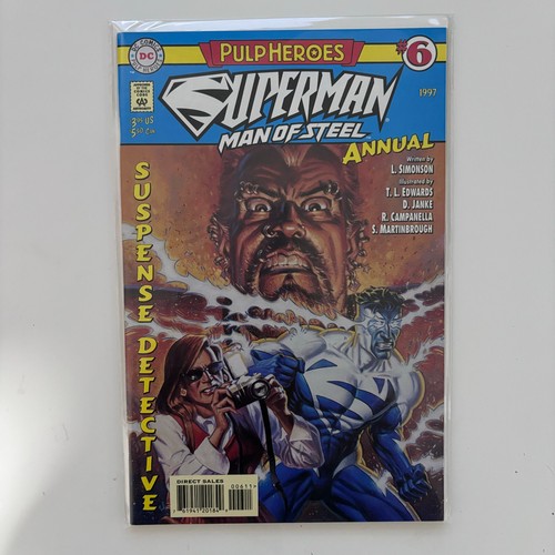 DC Comics SUPERMAN MAN OF STEEL Annual # 6 Boarded & Bagged PULP HEROES ...