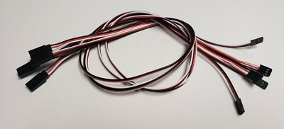 5 PCS - 24 INCH PARALLEL FUTABA 22AWG SERVO EXTENSIONS | eBay