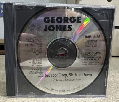 Promo Demo CD / George Jones Six Foot Deep Six Foot Down | eBay