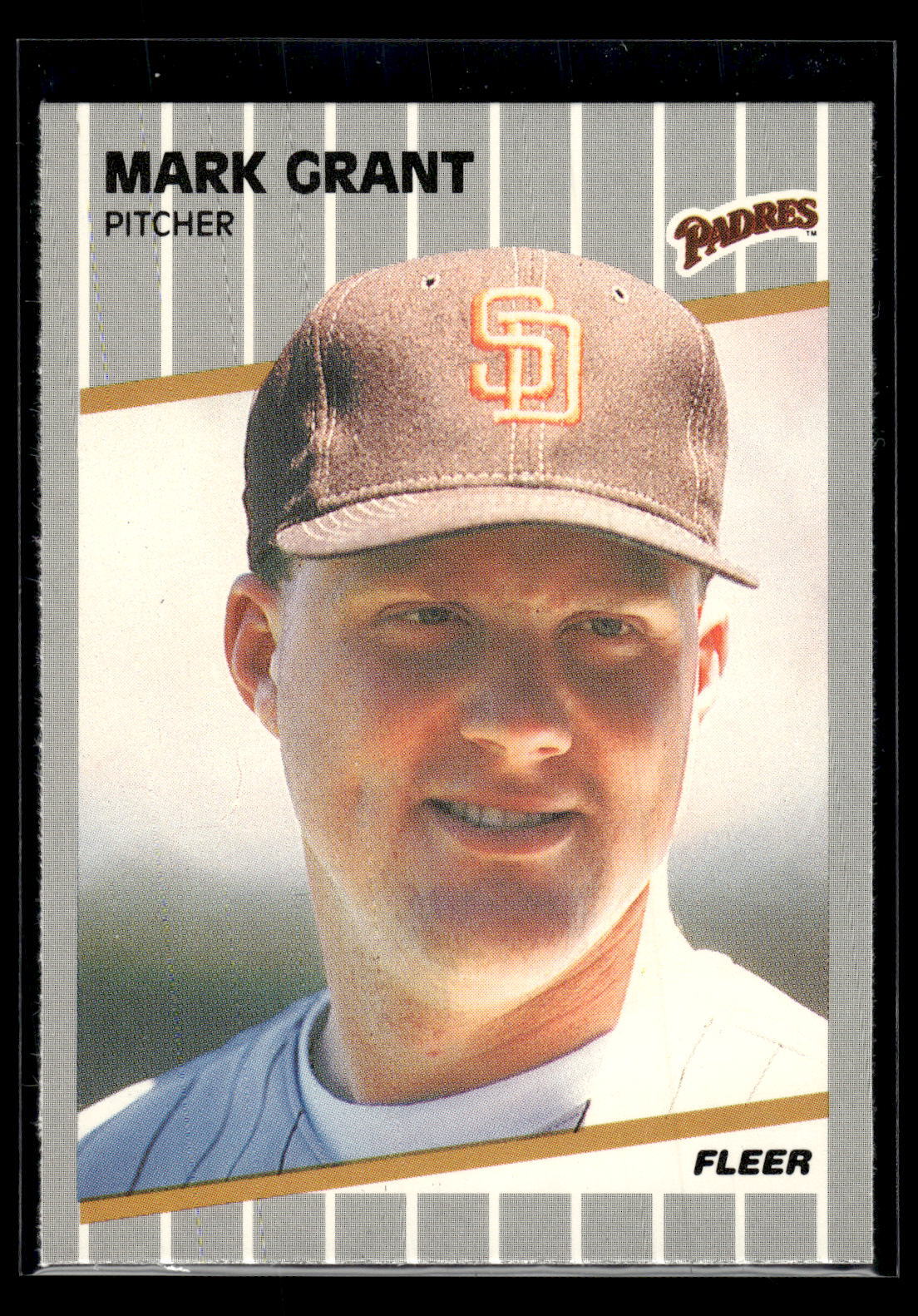 1989 Fleer Baseball #304 Mark Grant San Diego Padres Pack Fresh Mint+ ...