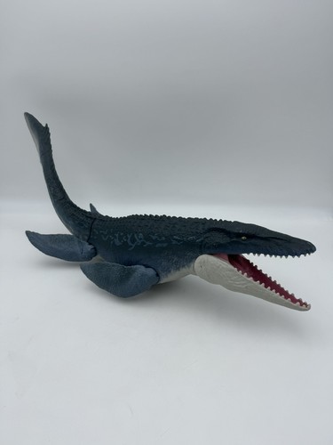 Jurassic World Real Feel Mosasaurus 28” Sea Dinosaur Toy Open/Close ...