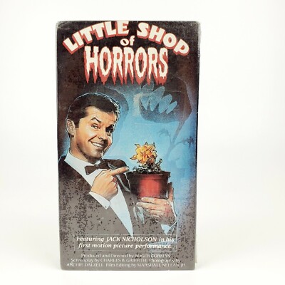 Little Shop of Horrors VHS 1960 UAV Corp Jack Nicholson, Dick Miller ...