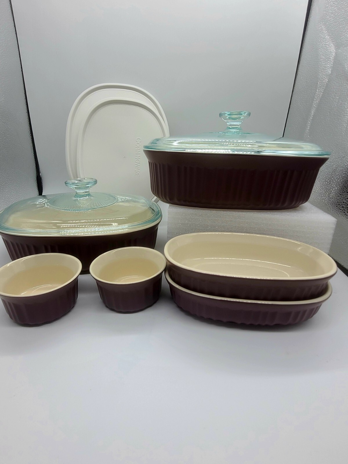 Corningware French Cabernet And Ivory Bakeware 10-Pc Set | eBay