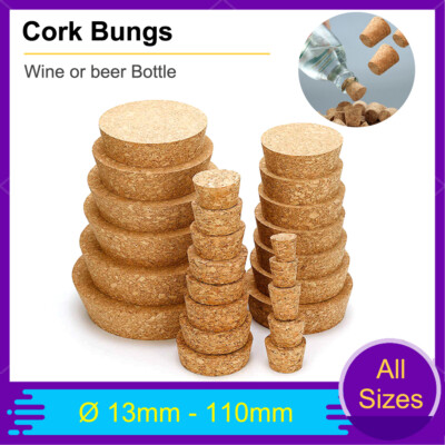 Cork Bungs All sizes for Home Made Wine or beer fit Demijohn Bottle ...