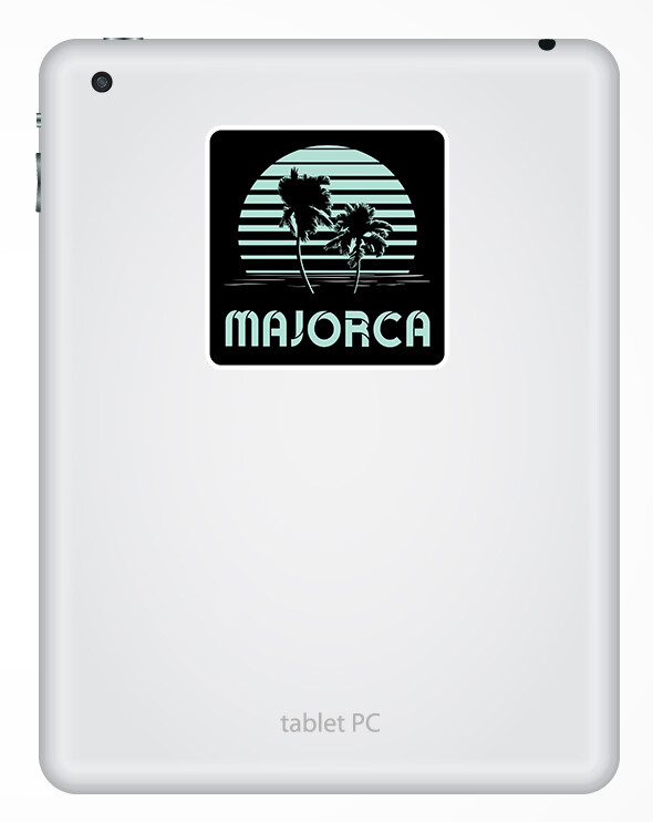 2 x 10cm Majorca Spain Vinyl Stickers - Tropical Travel Luggage Sticker ...