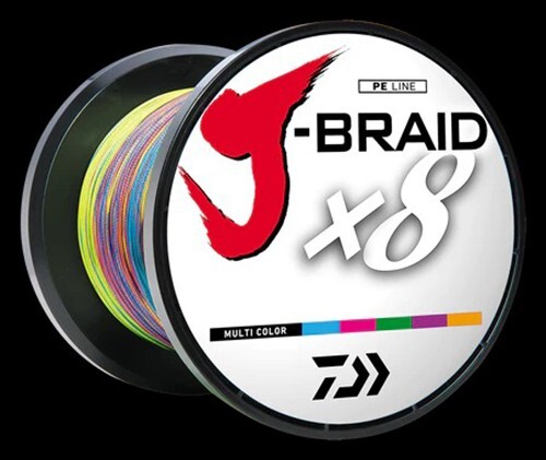 DAIWA J-BRAID 8X 20LB 300YD Multicolor JB8U20-300MU | eBay