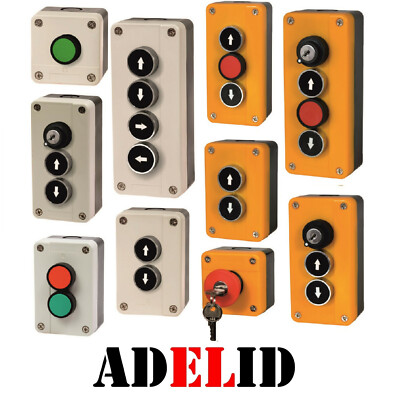 1-4 Fach Drucktaster Taster Maschinensteuerkästen Rolltor Torantrieb ...