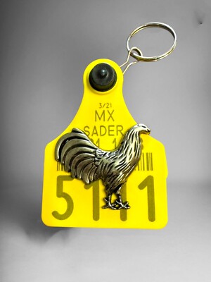 Arete De Vaca Llavero Cattle Tag Western Keychain | eBay