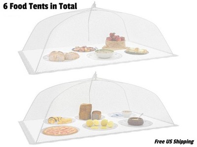 Extra Large Food Tents Mesh White 47 x 26 inch Jumbo Outdoor Tent Total ...