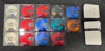 SONY MD MiniDisc Lot 14x 74-Min Used – With Cases & Inserts – Excellent ...