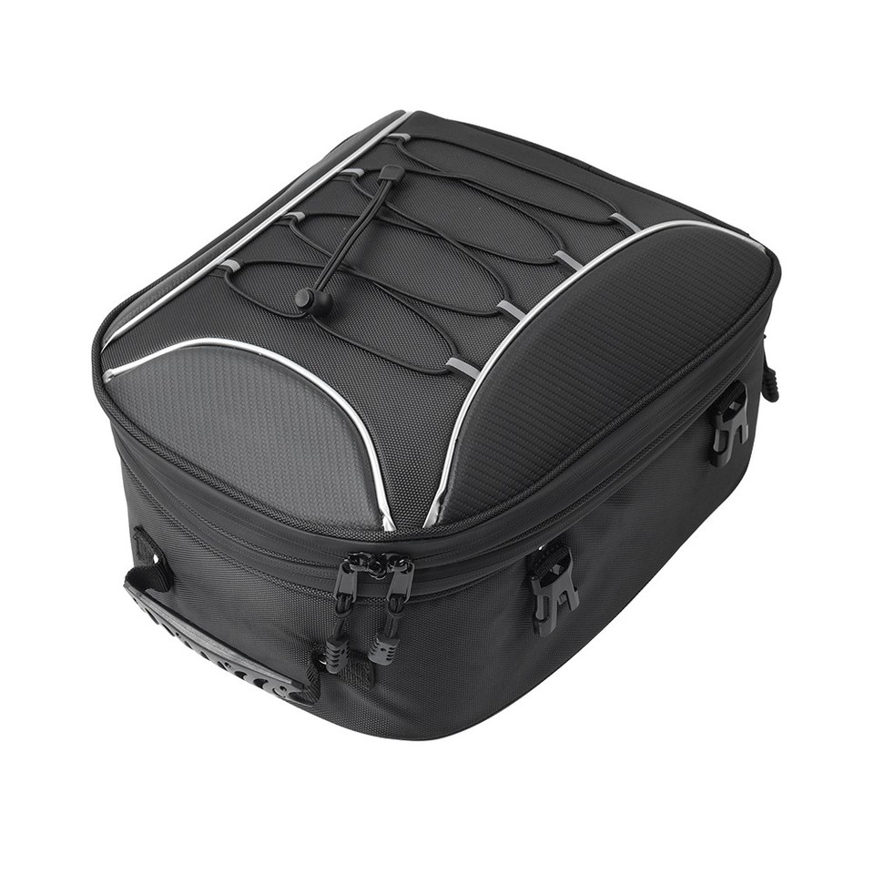 Rear Seat Helmet Bag Luggage Backpack For Harley Spyder RT Dyna Street ...