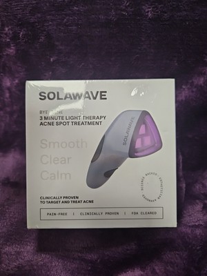 New In Box- Solawave Acne 3 Minute Light Therapy Acne Spot Treatment ...