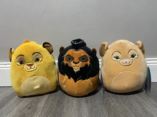 Squishmallows Disney The Lion King Simba Nala And Scar Squishmallow 6.5 ...