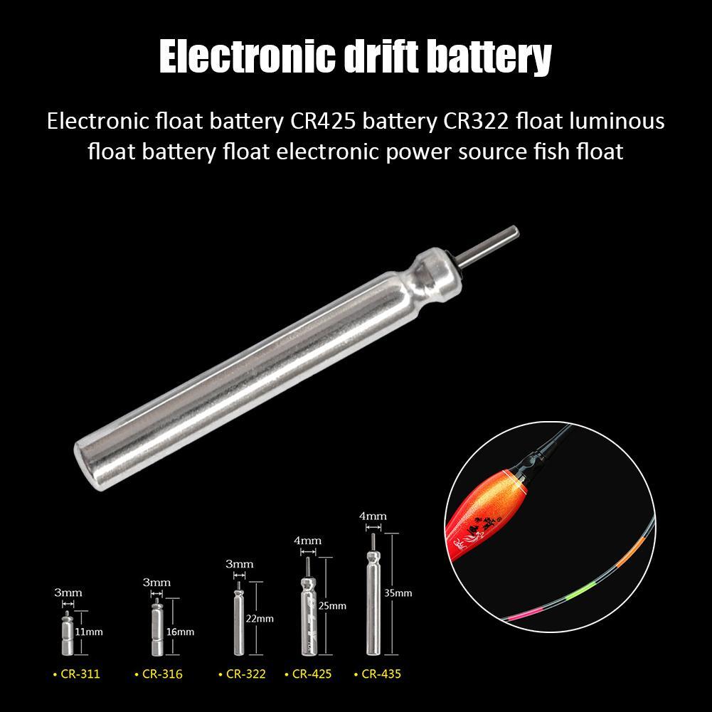 10pcs Luminous Electric Battery Fishing Floats Lithium Pin Battery ...