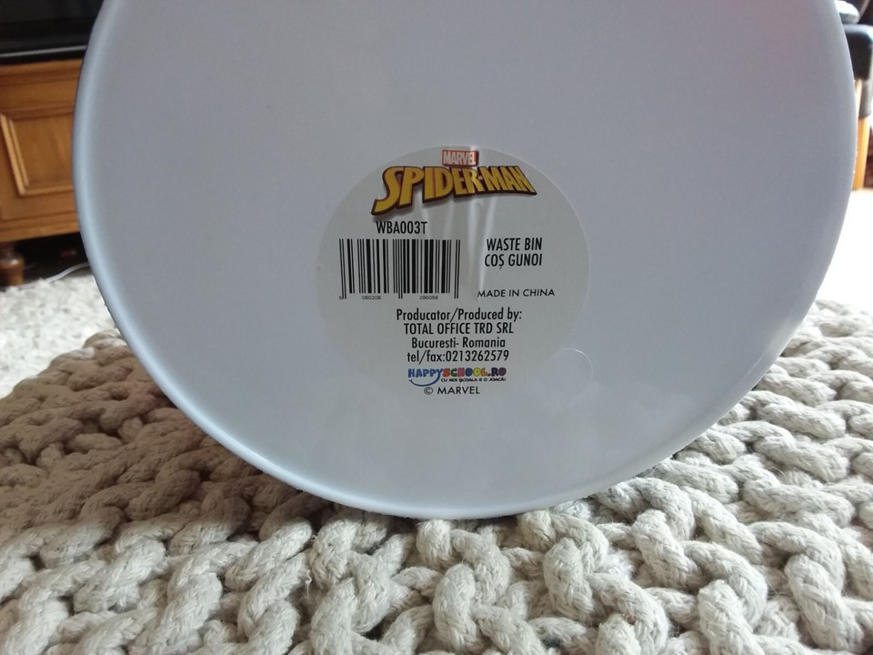 SPIDER-MAN ~ Waste Bin or Large Popcorn Holder / Bucket - Movie Night ...